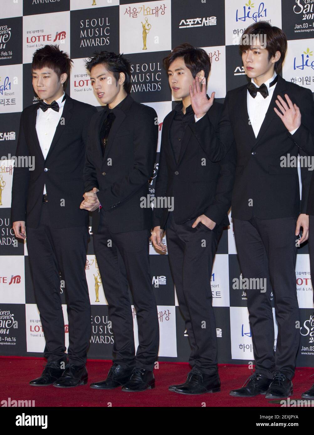 23 January 2014 - Seoul, South Korea : South Korean K-Pop boys group ...