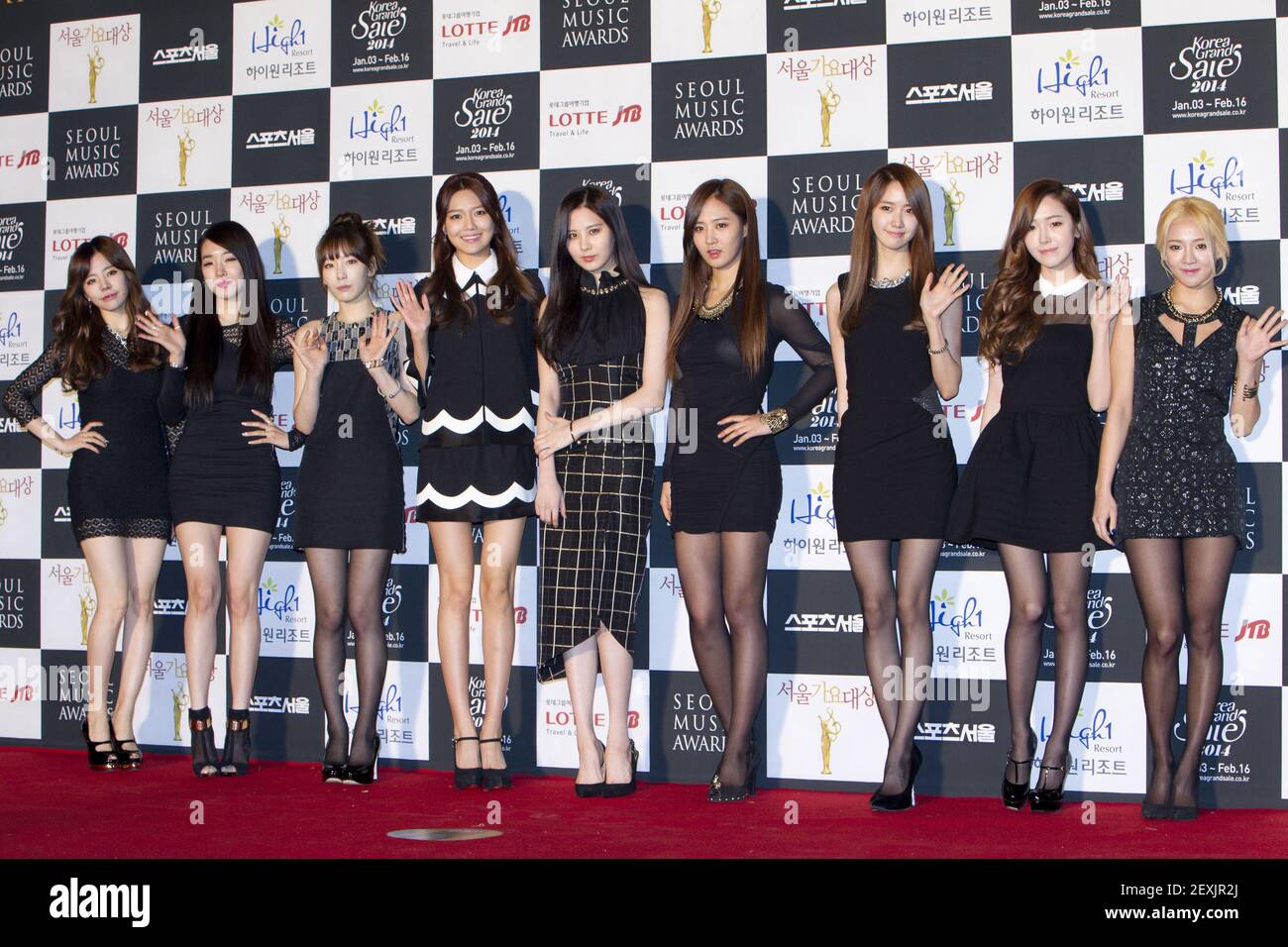23 January 2014 - Seoul, South Korea : South Korean K-Pop girl group ...