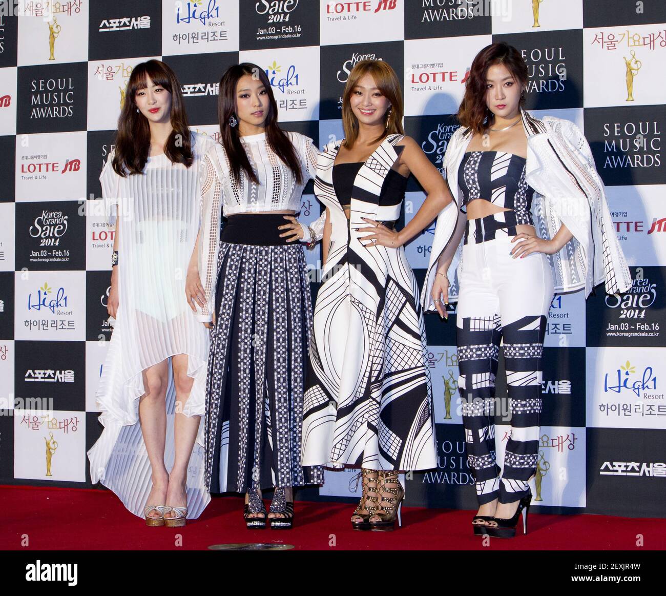 23 January 2014 - Seoul, South Korea : South Korean K-Pop girl group ...