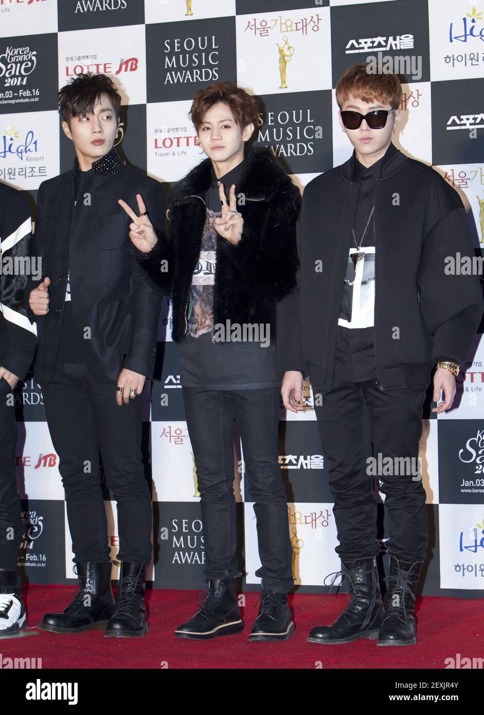 23 January 2014 - Seoul, South Korea : South Korean K-Pop boys group ...