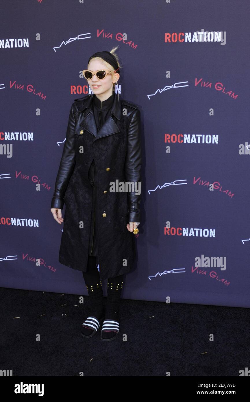 Singer Grimes arrives at the Roc Nation Pre-Grammy Brunch in Beverly ...