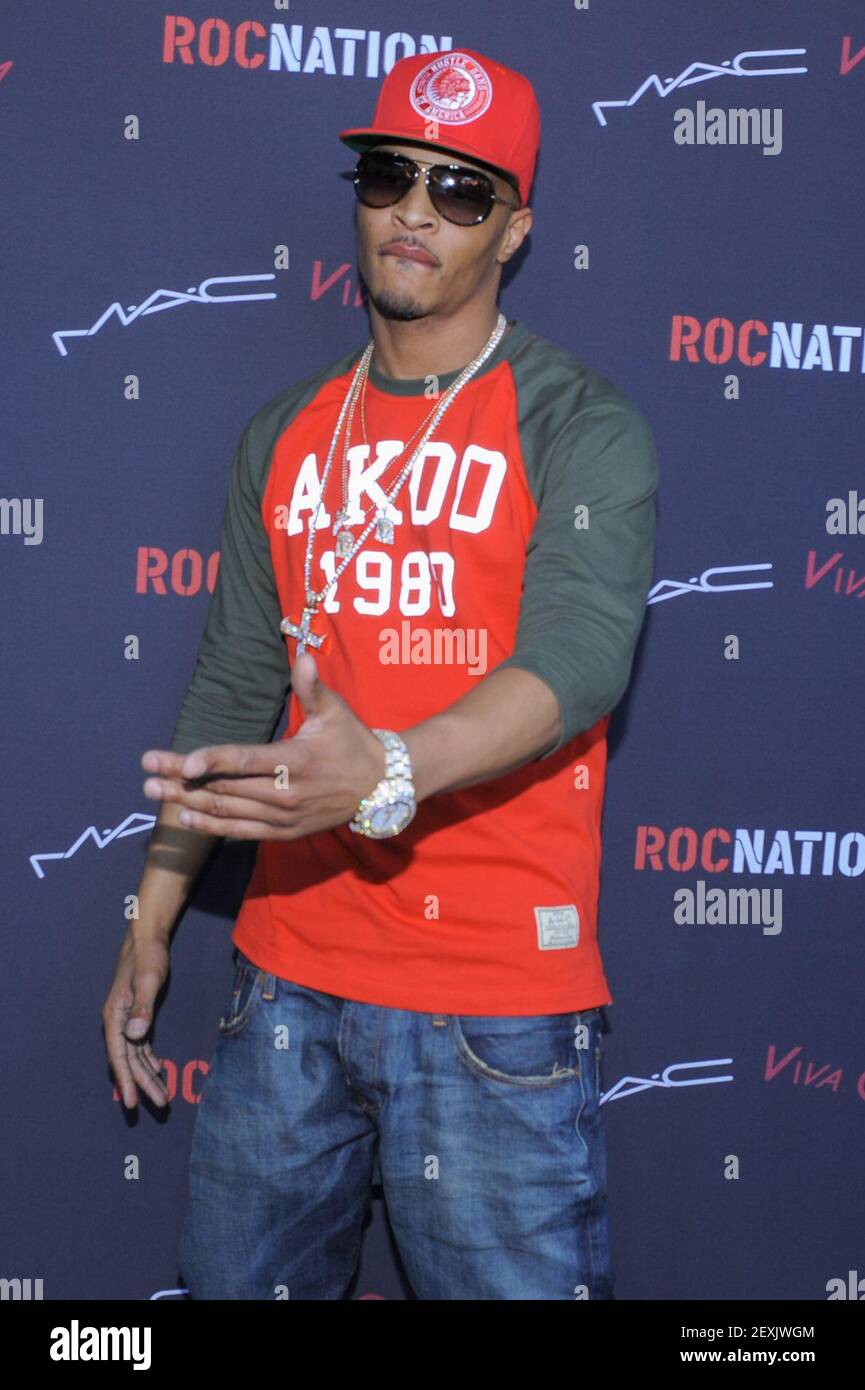 Rapper TI arrives at the Roc Nation Pre-Grammy Brunch in Beverly Hills ...