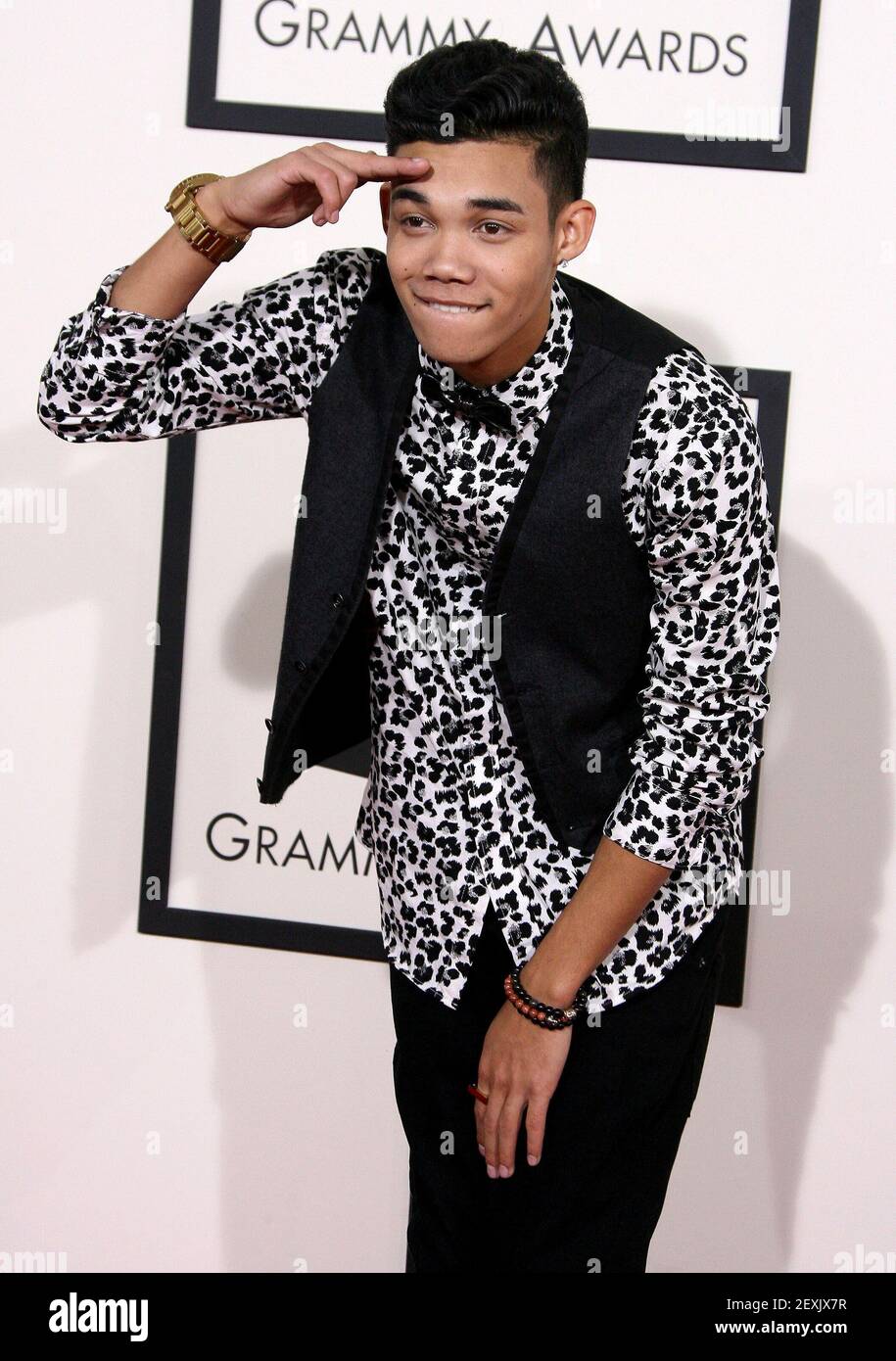 26 January 2014 - Los Angeles, California - Roshon Fegan. 56th GRAMMY ...