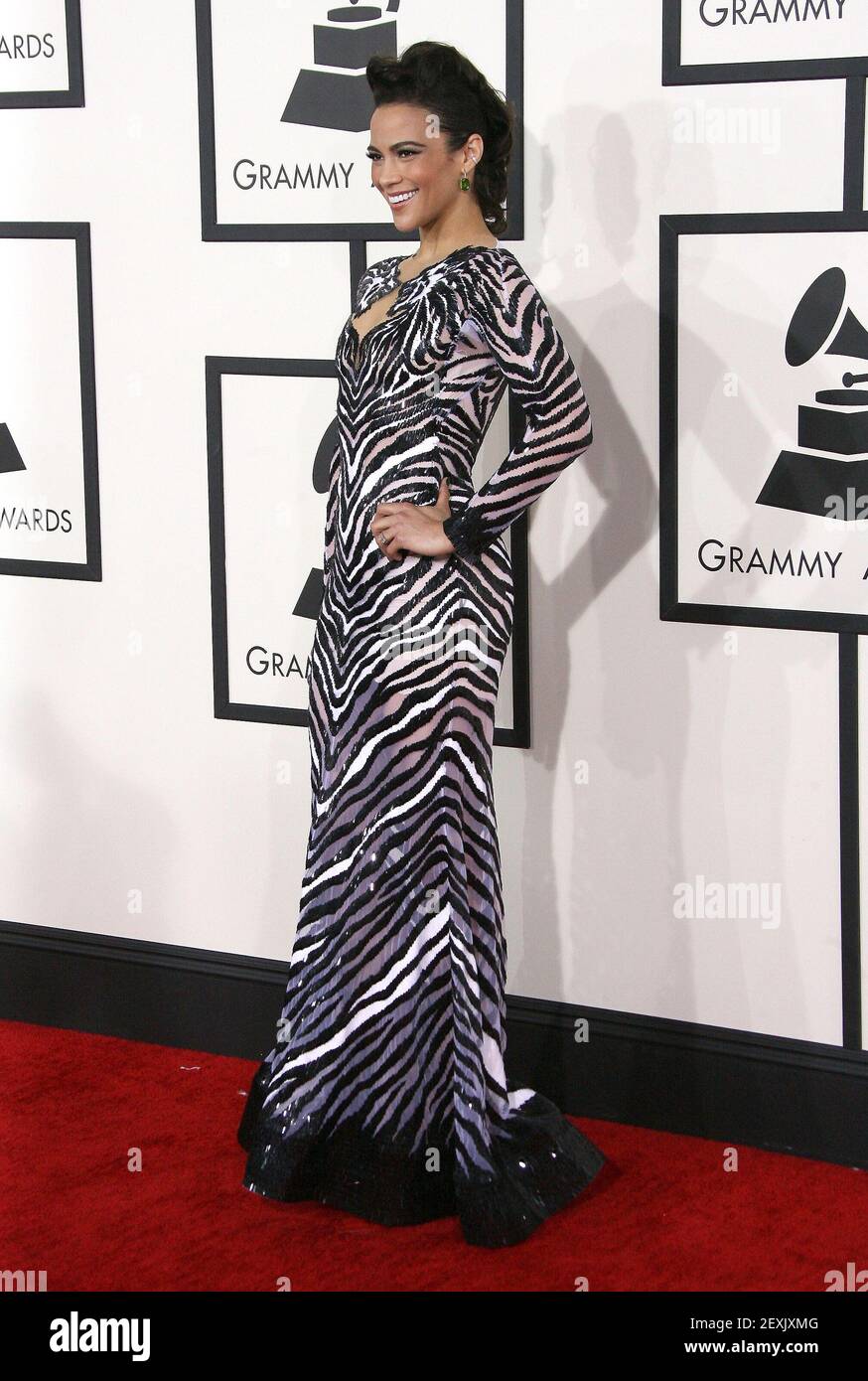 26 January 2014 - Los Angeles, California - Paula Patton. 56th GRAMMY ...