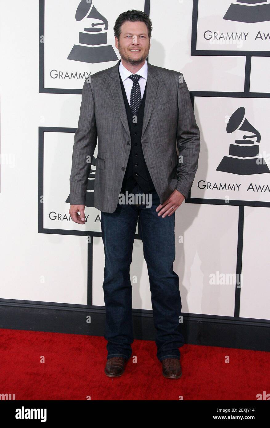 26 January 2014 - Los Angeles, California - Blake Shelton. 56th GRAMMY ...