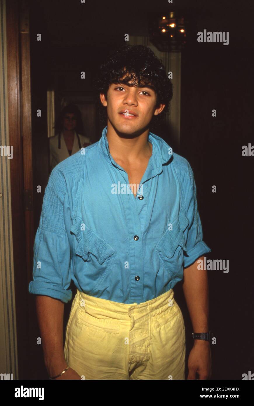 Charlie Rivera of Menudo at the Century Plaza Hotel, Los Angeles ...