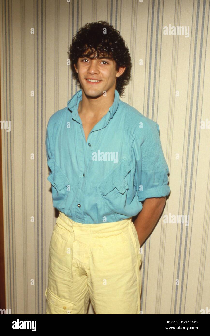 Charlie Rivera of Menudo at the Century Plaza Hotel, Los Angeles ...