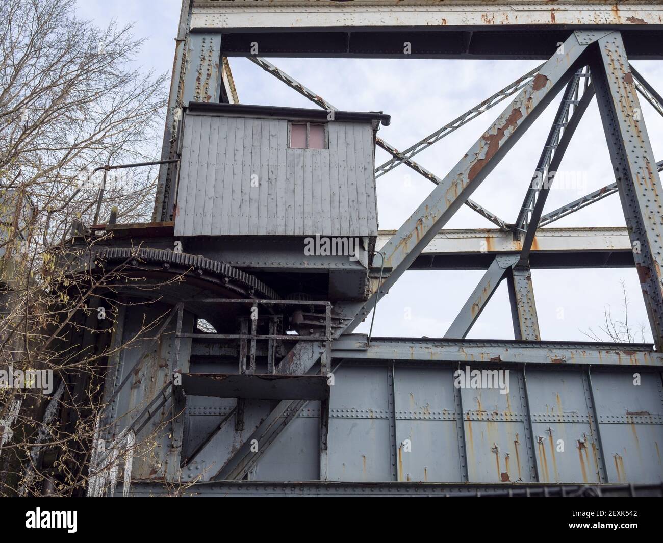 Trafford swing road bridge hi-res stock photography and images - Alamy