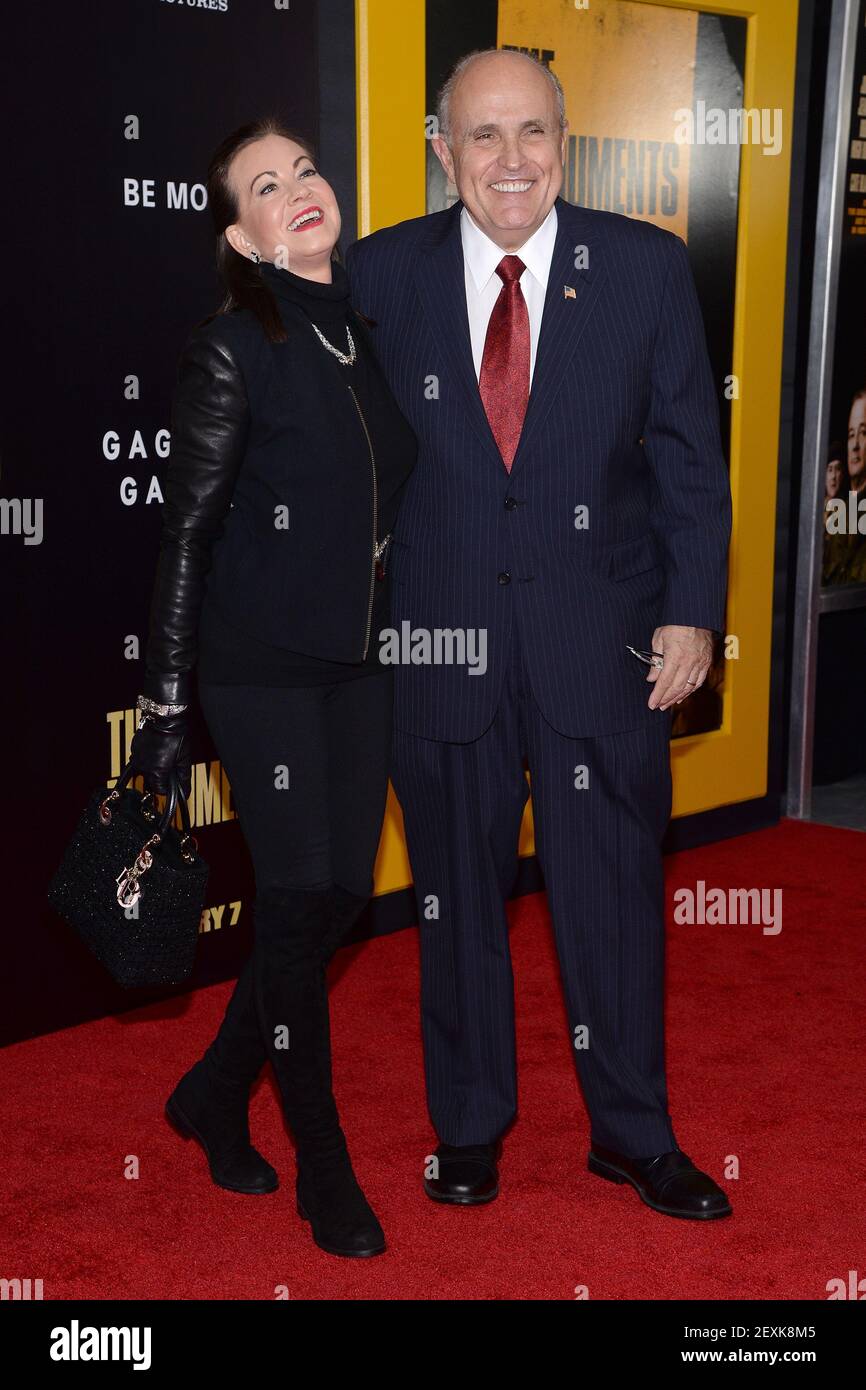Judith Nathan and former New York City Mayor Rudy Giuliani attend the ...