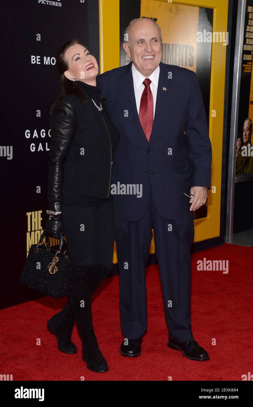 Judith Nathan and former New York City Mayor Rudy Giuliani attend the ...