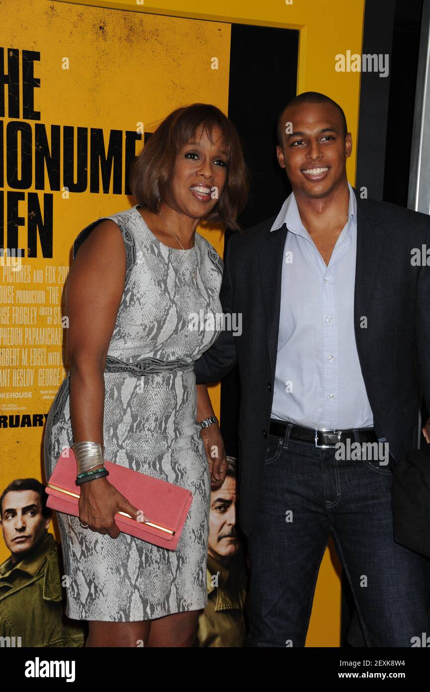 Gayle King, William Bumpus Jr. attends The Monuments Men New York ...