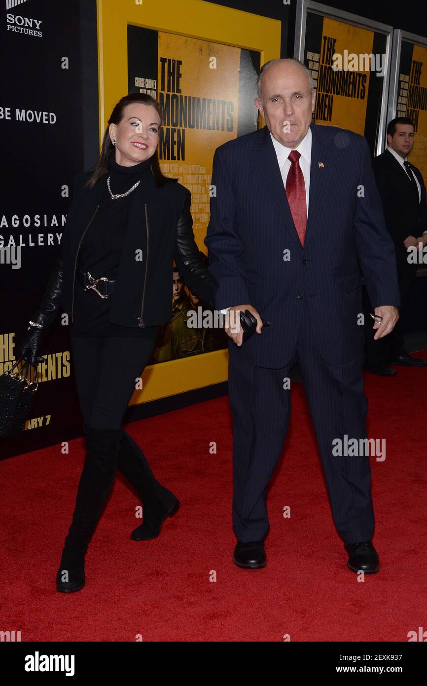 Judith Nathan and former New York City Mayor Rudy Giuliani attend the ...