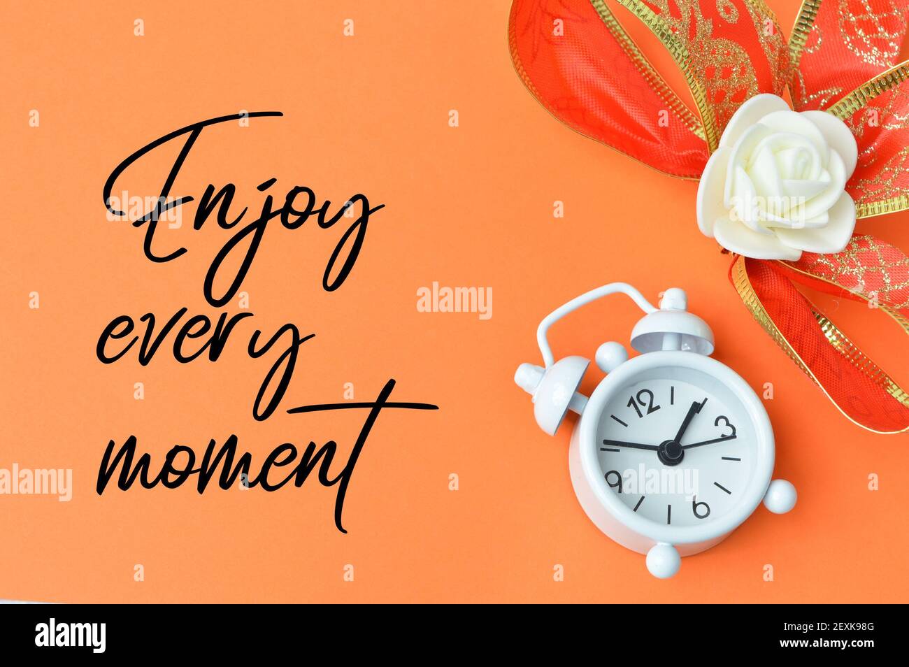 Enjoy life hand written calligraphy hi-res stock photography and images ...
