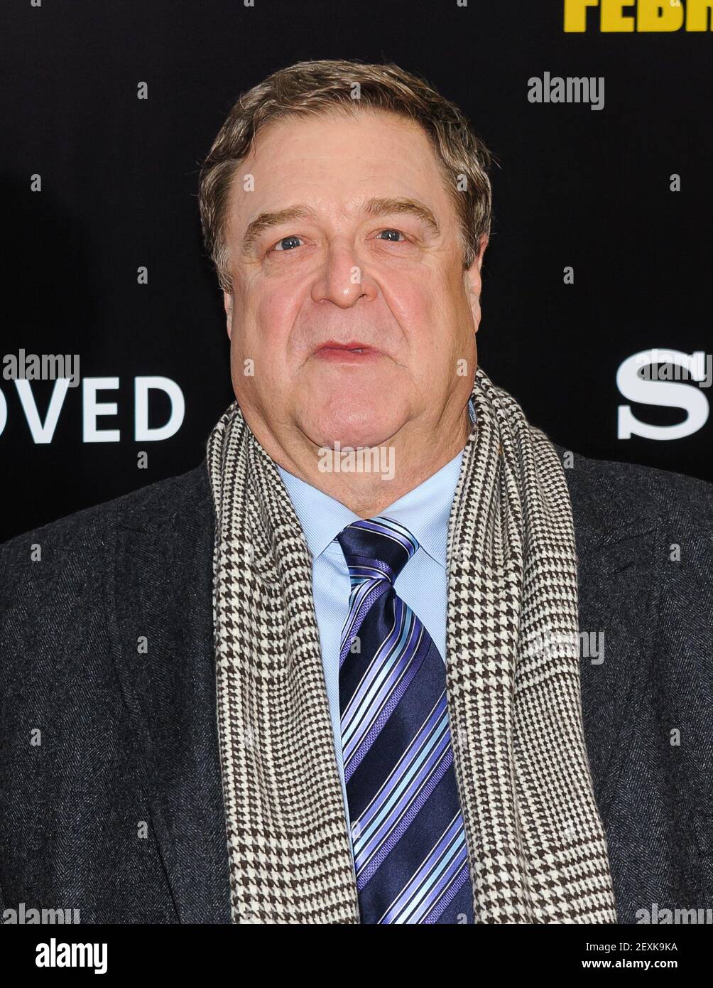 04 February 2014 - New York, New York- John Goodman. "The Monuments Men ...
