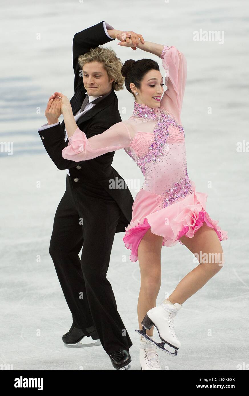 USA's Meryl Davis and Charlie White perform during the team pairs ice ...