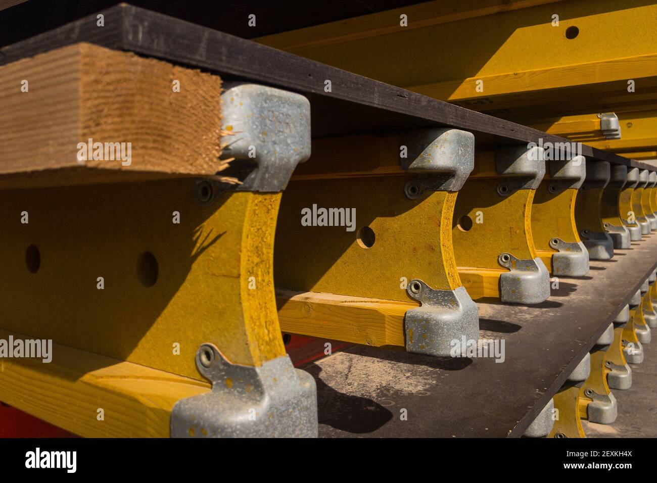Stacked formwork for concrete cast in place works Stock Photo - Alamy