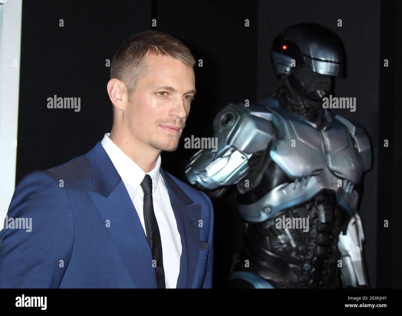 10 February 2014 - Hollywood, California - Joel Kinnaman. "Robocop" Los ...