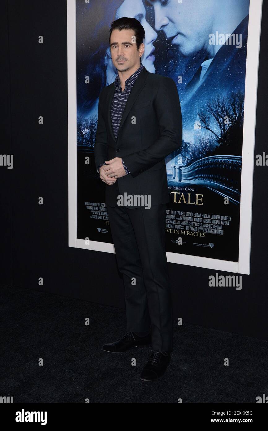 Actor Colin Farrell attends 'Winter's Tale' world premiere at the ...