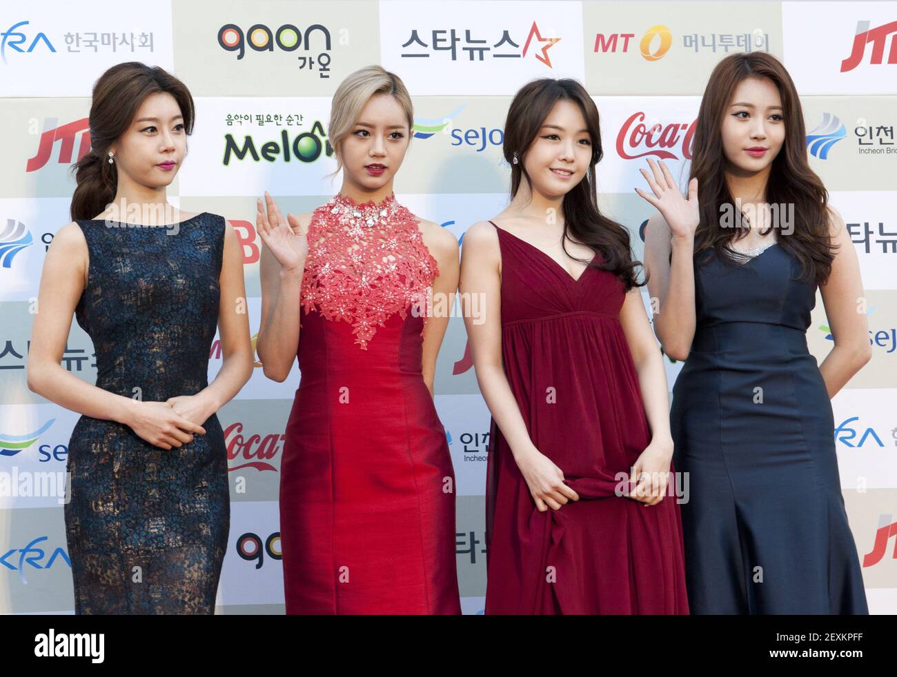 12 February 2014 - Seoul, South Korea : South Korean K-Pop girl group ...