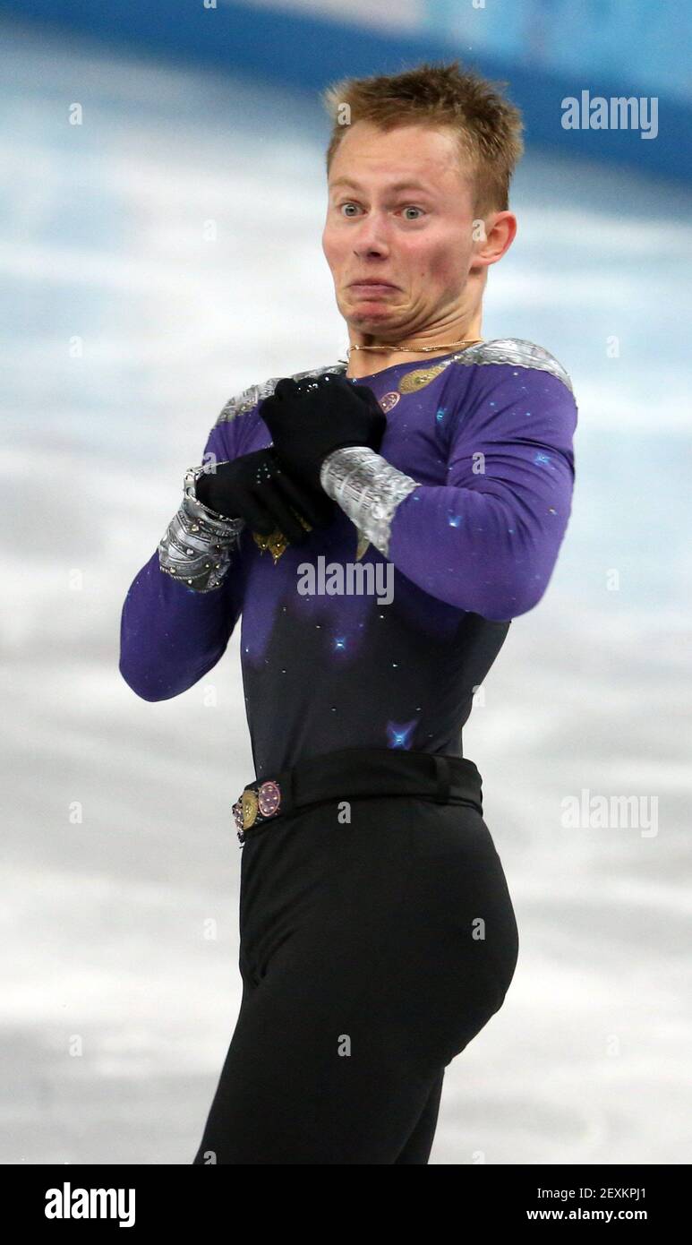 Alexander Majorov, of Sweden, performs during the men's free skate ...