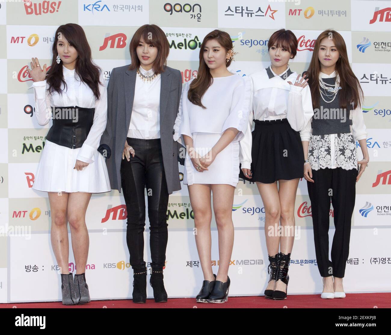 12 February 2014 - Seoul, South Korea : South Korean K-Pop girl group ...