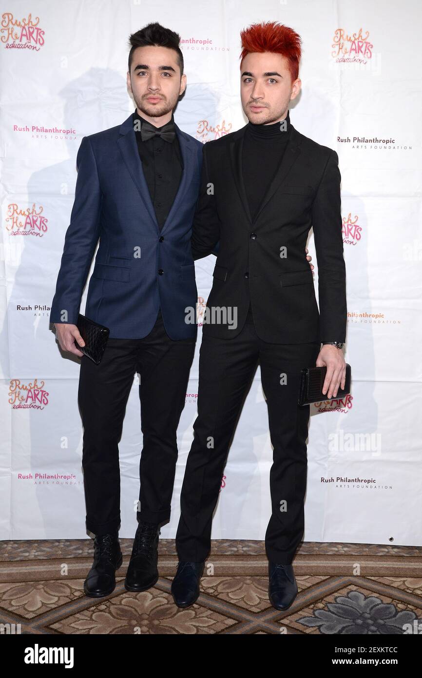 (L-R) Designers Antonio Estrada and Jesus Estrada attend the Rush ...