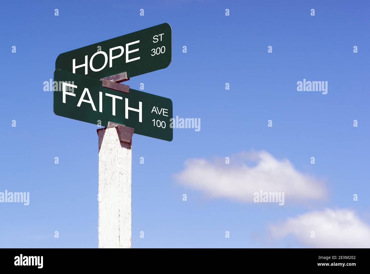 Signs of faith hi-res stock photography and images - Alamy