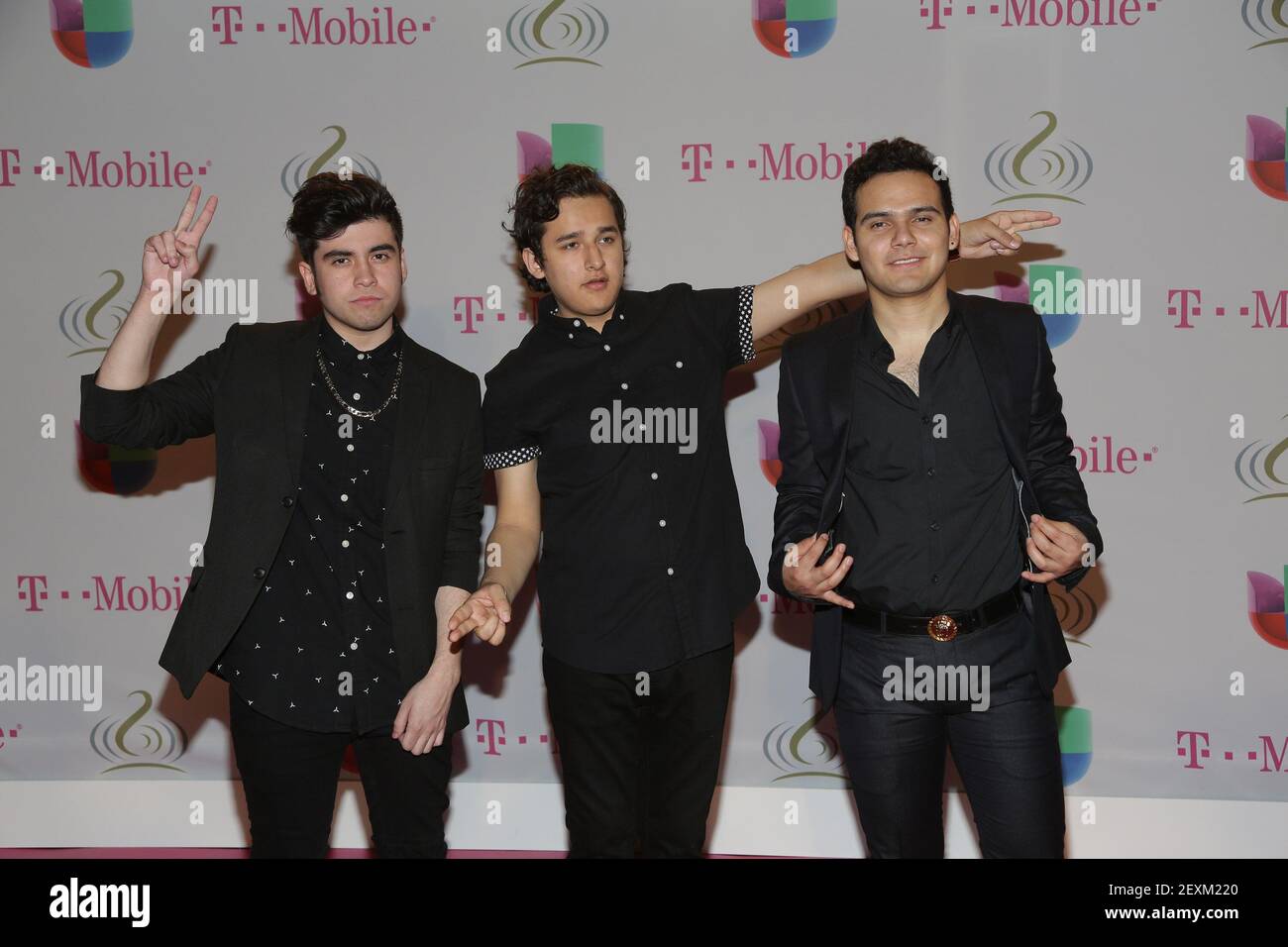 3 Ball MTY attends the Premio Lo Nuestro a la Musica Latina 2014 held ...