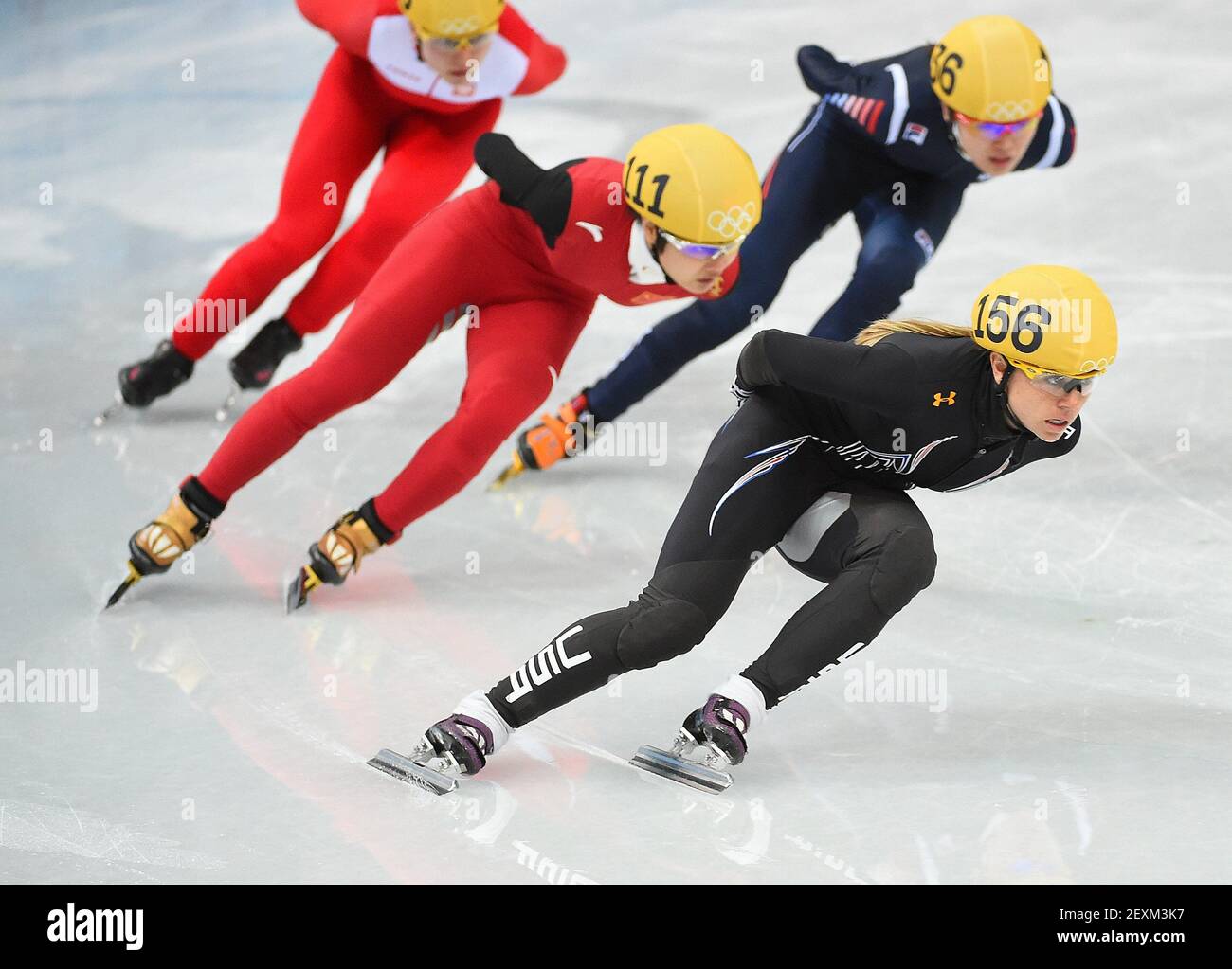 USA's Jessica Smith (156) competes during the women's 1000 meter ...