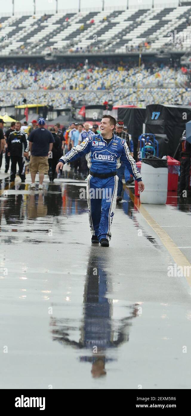 Ryan Patton, a tire carrier with Jimmie Johnson's pit crew, enjoys ...