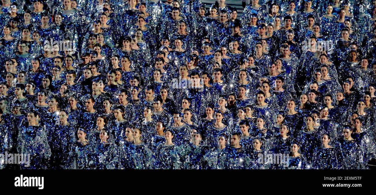 Performers entertain during the Closing Ceremony for the 2014 Winter ...