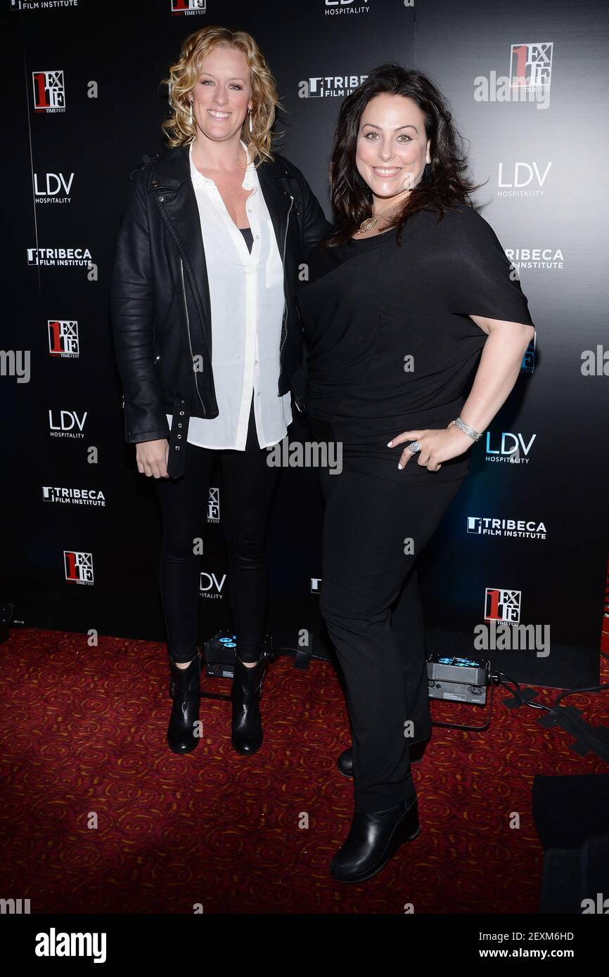 (L-R) Mandy Ward and Johanna Bennett attend First Time Fest & Tribeca ...