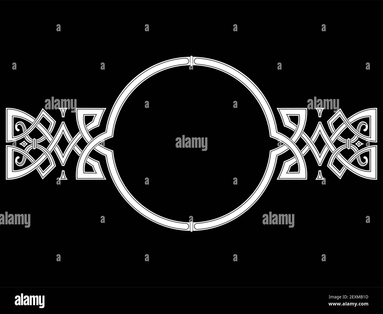 Celtic-Scandinavian design. Old Norse pattern, frame Stock Vector Image ...