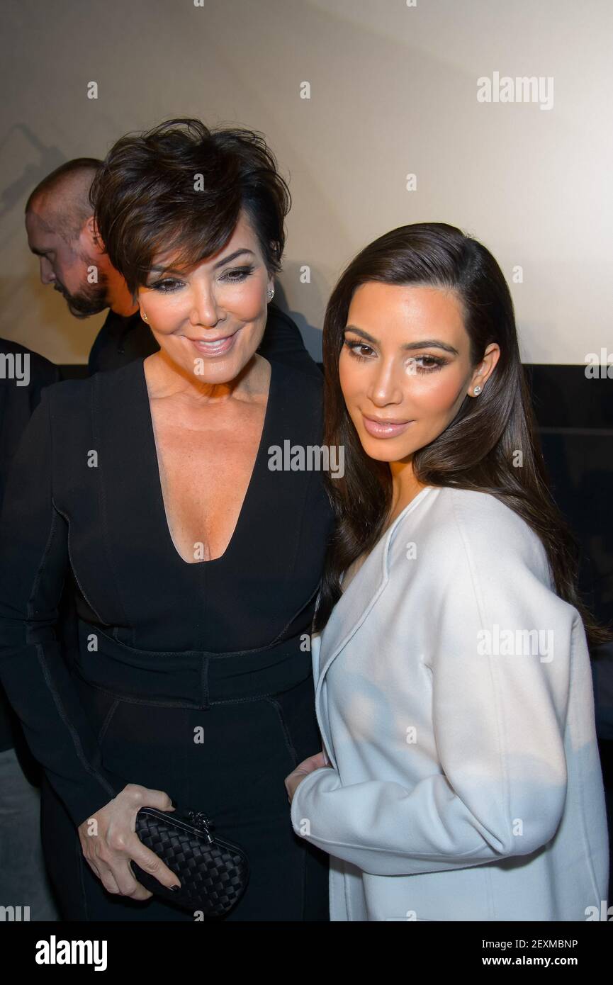 Kim Kardashian and Kris Jenner attend an autograph session and press ...
