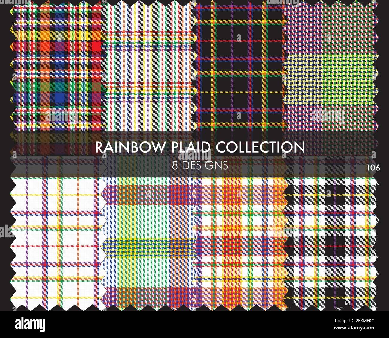 Rainbow Plaid, checkered, tartan seamless pattern suitable for fashion ...