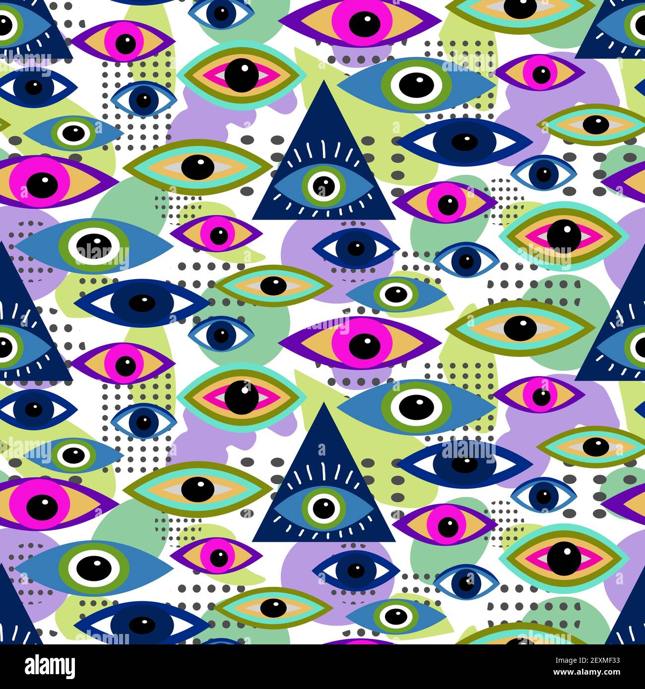 Seamless eyes patterns hi-res stock photography and images - Alamy
