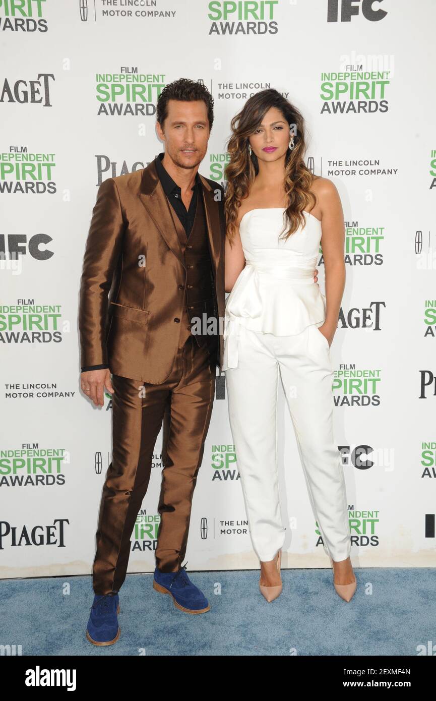 Matthew McConaughey, Camila Alves attends the 2014 Film Independent ...