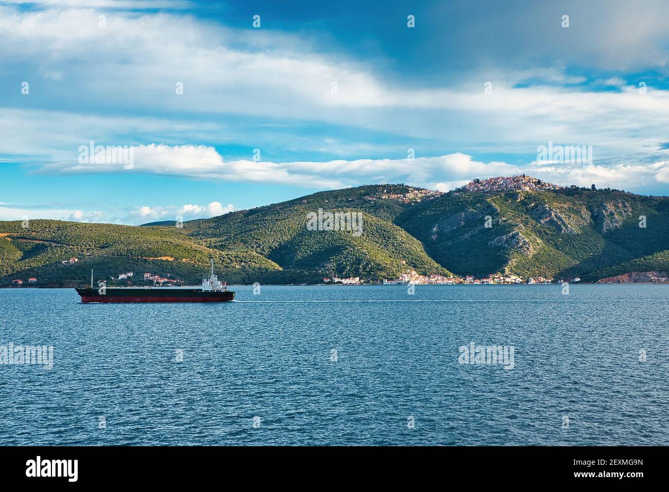 village of Trikeri and Agia Kyriaki, Mount Pelion, Volos, Greece Mount ...
