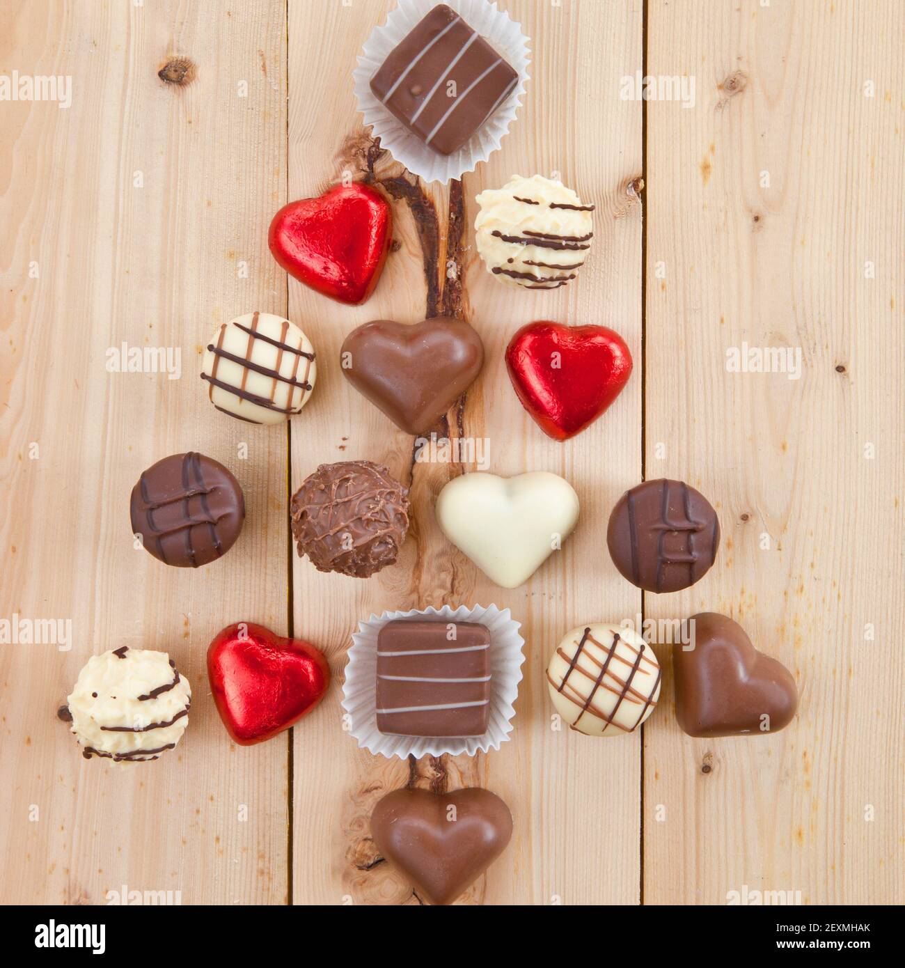 Assorted chocolates and truffles Stock Photo - Alamy