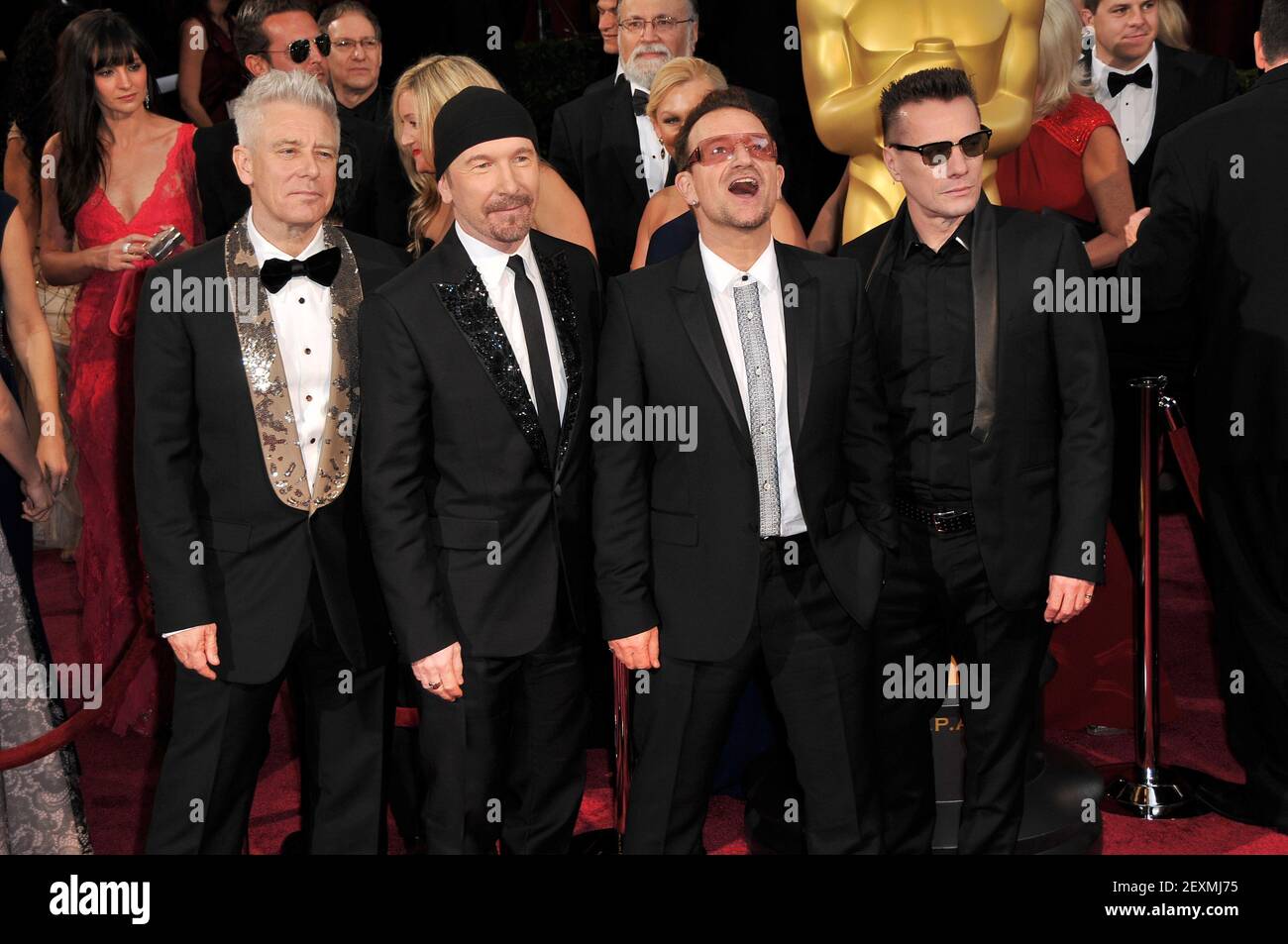 Bono, The Edge, Adam Clayton and Larry Mullin Jr. from the band U2 ...