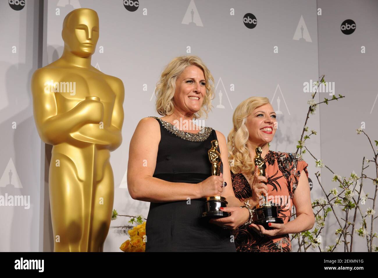 Academy Award Winner Catherine Martin, Beverley Dunn in the press room ...