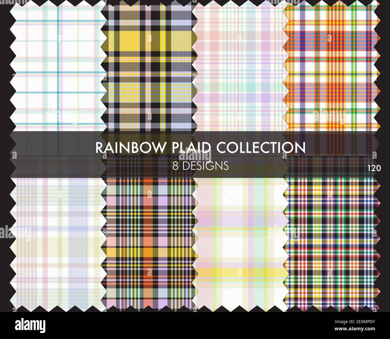 Rainbow Plaid, checkered, tartan seamless pattern suitable for fashion ...