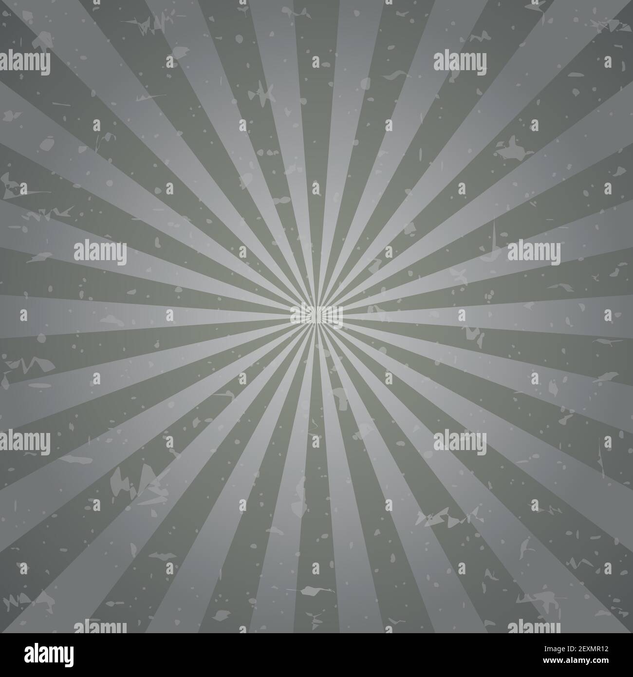 Retro faded grunge background. grey color burst background. Vector ...