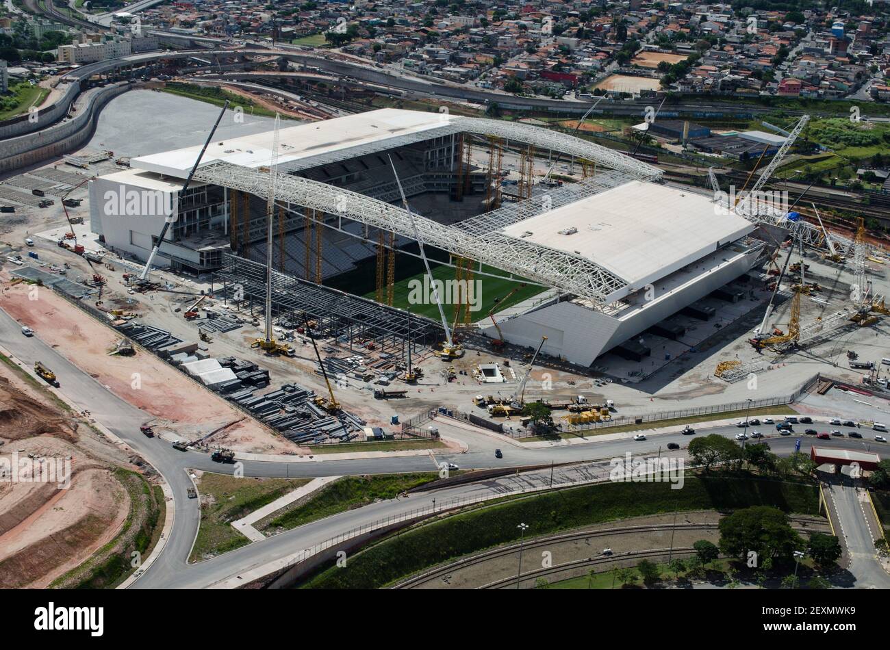 Arena corinthians aerial hi-res stock photography and images - Alamy