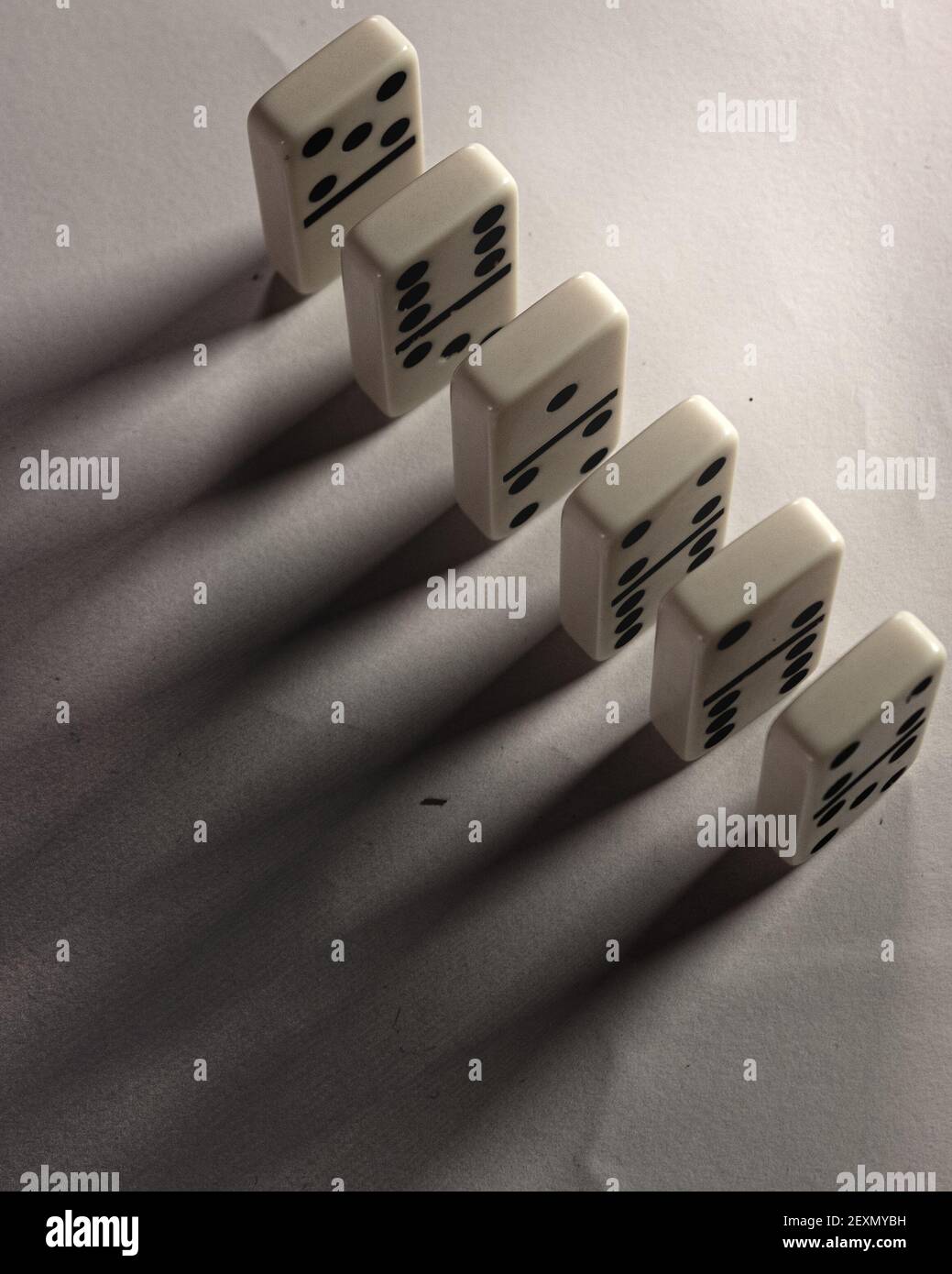A vertical shot of dominos Stock Photo - Alamy