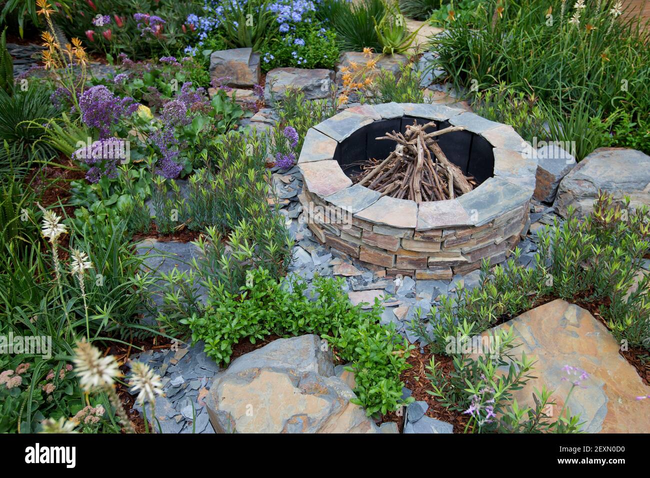 African Designer Garden Stock Photo - Alamy