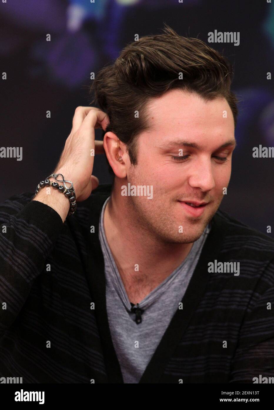 Actor Christian Madsen is seen in "Despierta America" Univision's ...