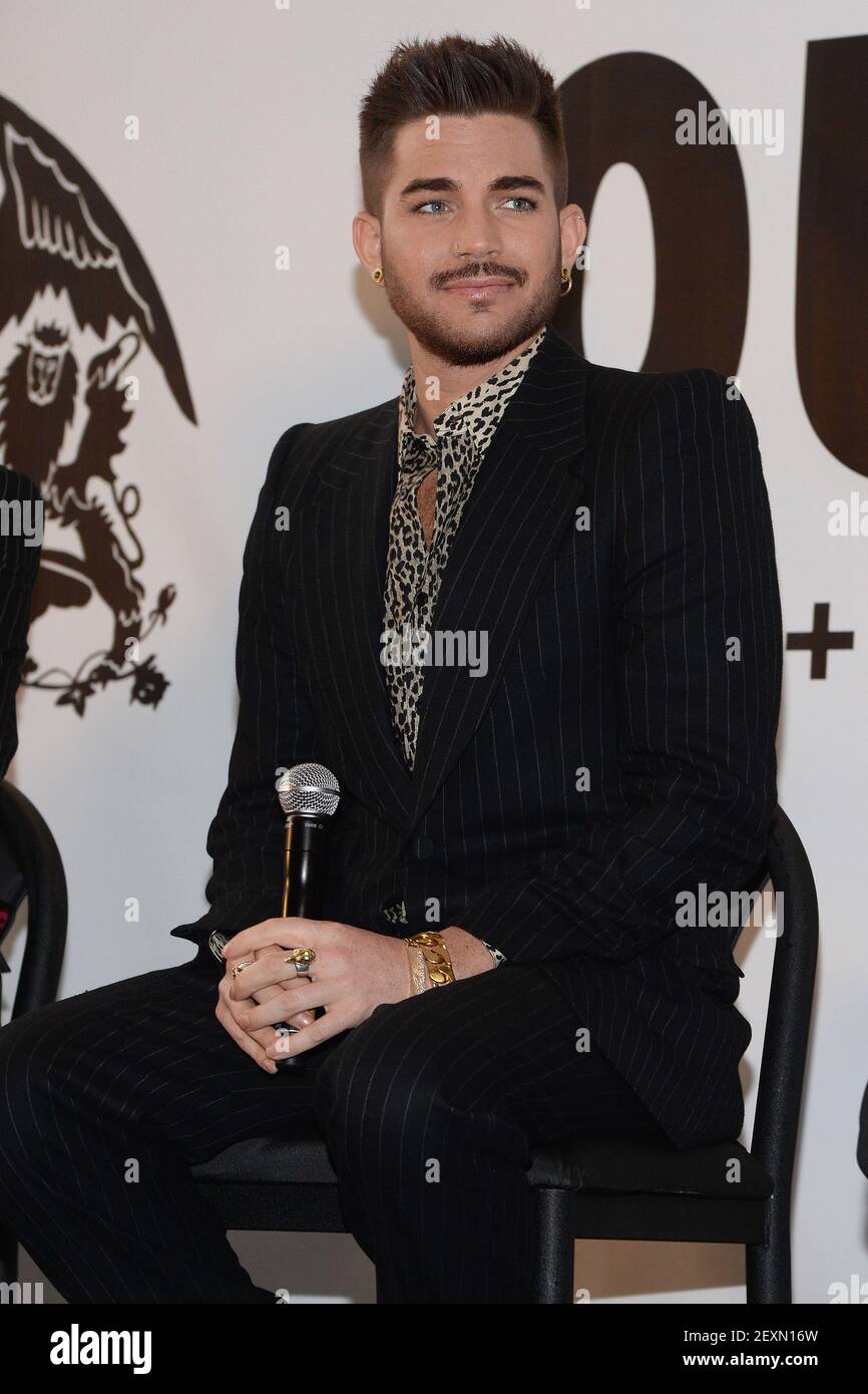 Singer Adam Lambert attends Queen (Brian May and Roger Taylor) + Adam ...