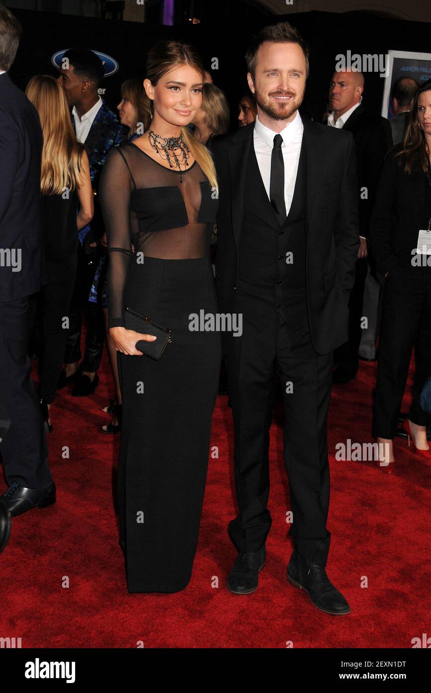 6 March 2014 - Hollywood, California - Lauren Parsekian, Aaron Paul ...