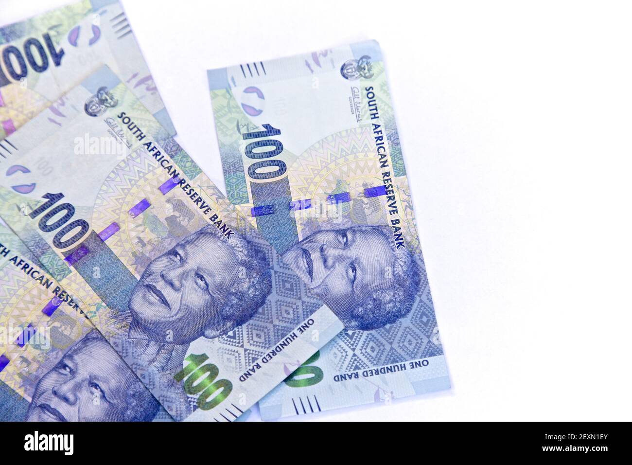 South African, New one hundred bank notes Stock Photo - Alamy